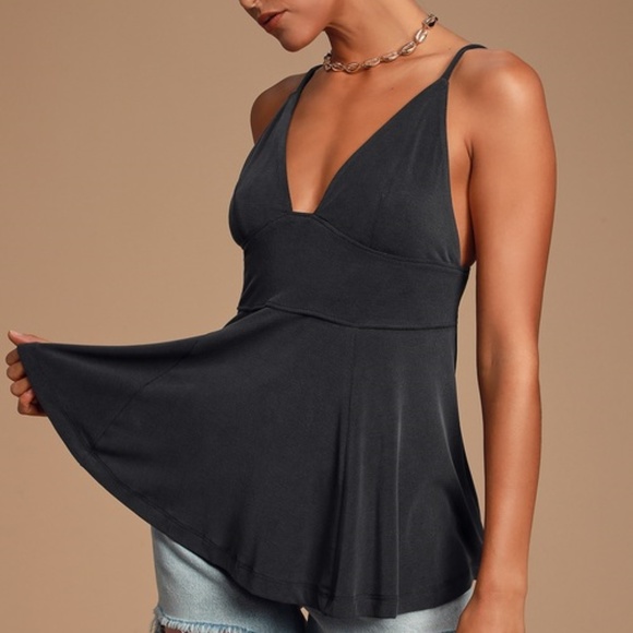 Free People | Tops | Nwt Free People Tank With Ribbon Tie Back | Poshmark